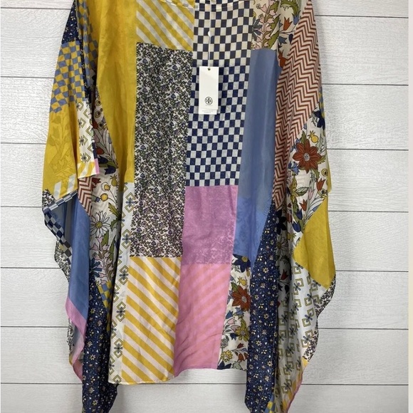 Tory Burch | Dresses | Tory Burch Floral Patchwork Short Caftan | Poshmark
